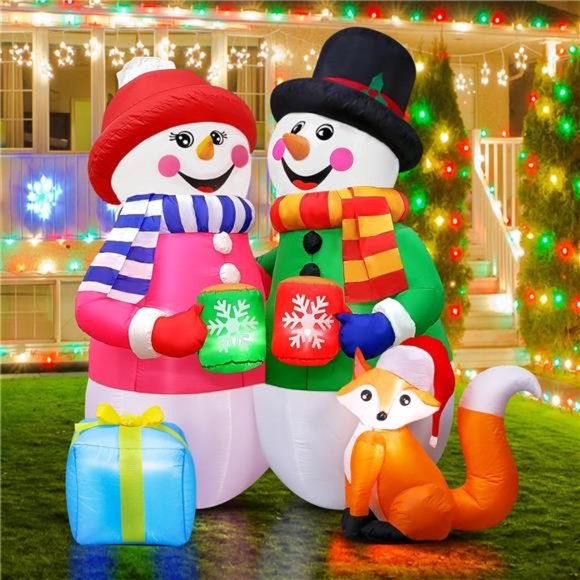 Holiday | 6 Ft Christmas Inflatables Snowman Decorations Light Up ...